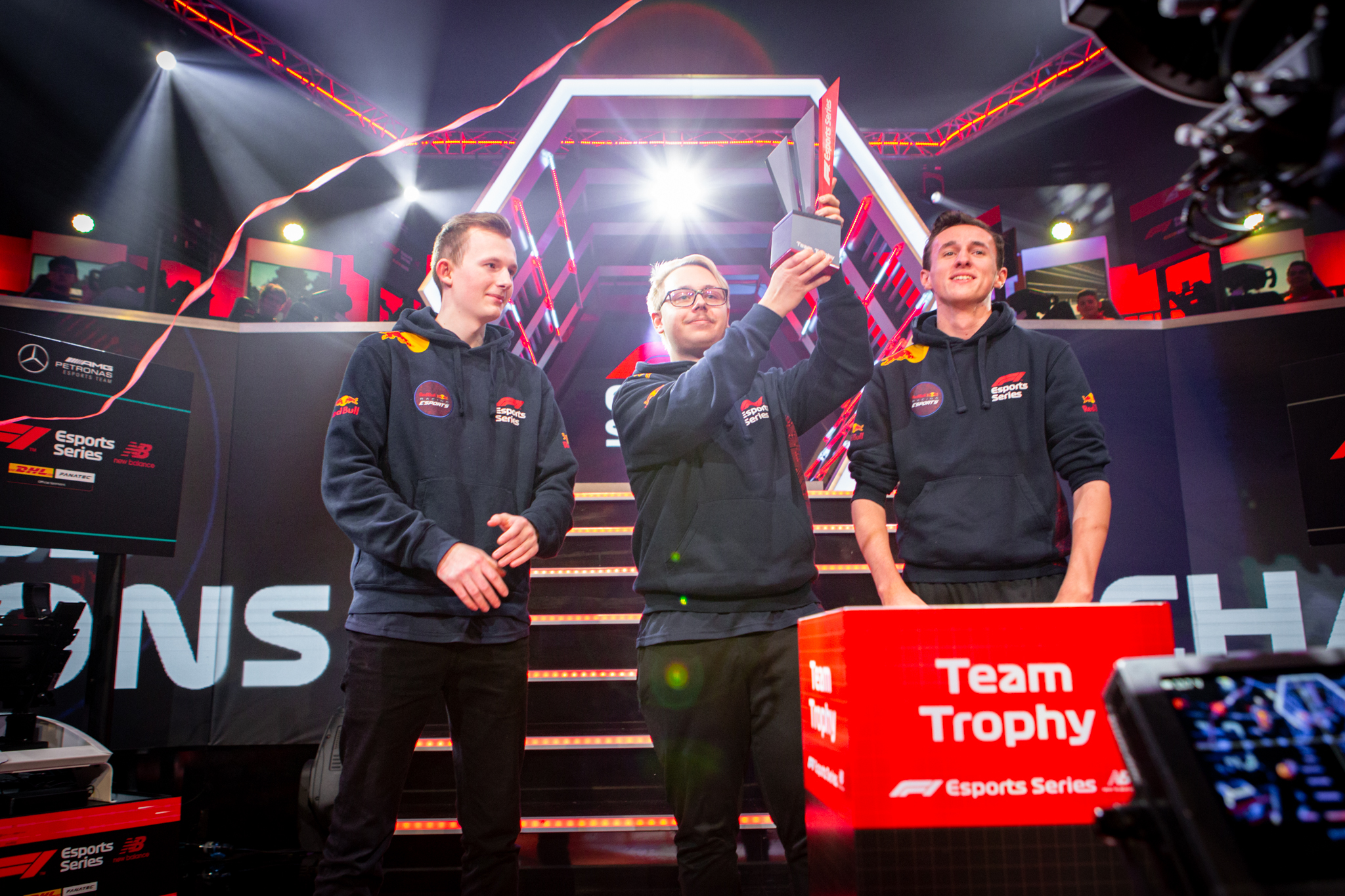 Tormala lifts the 2019 Team Trophy alongside Frede Rasmussen and Nico ...